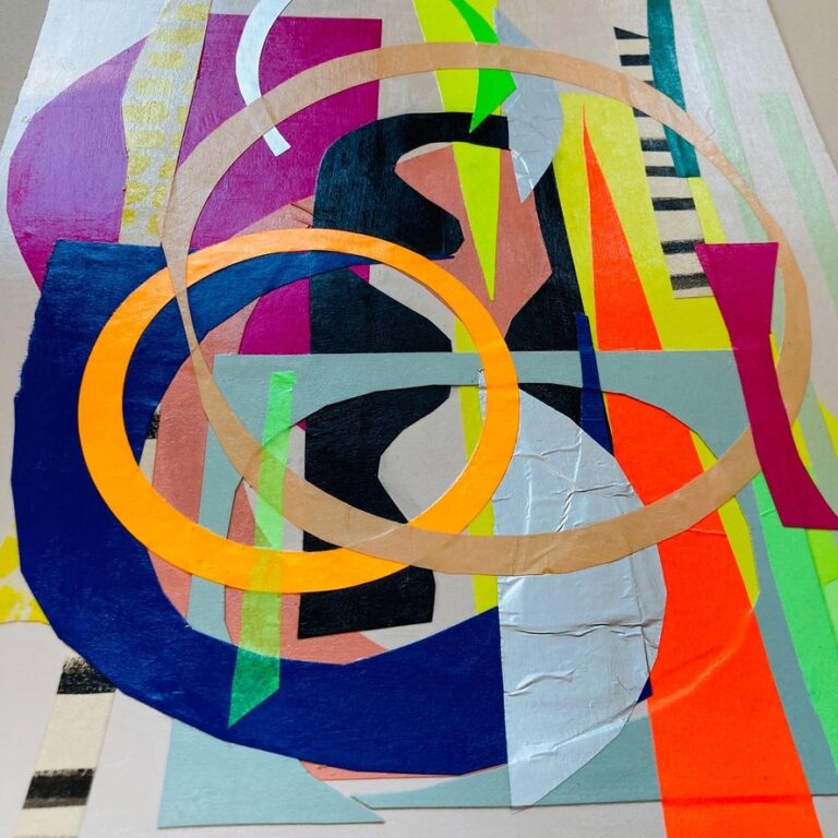 Collage sur carton – 40x50cm – Clémentine Empain